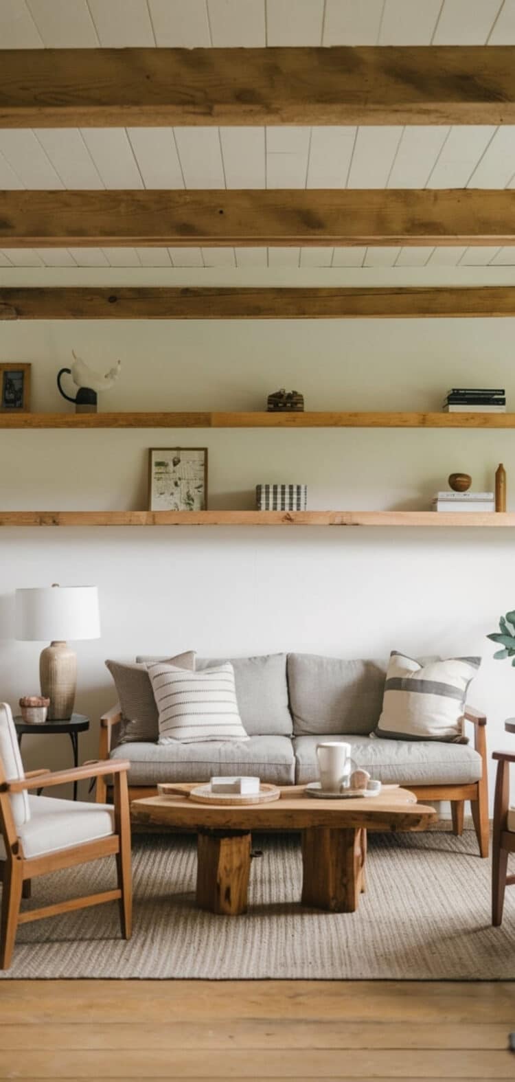 20 Cozy Minimalist Farmhouse Living Room Ideas - The Mega Mom