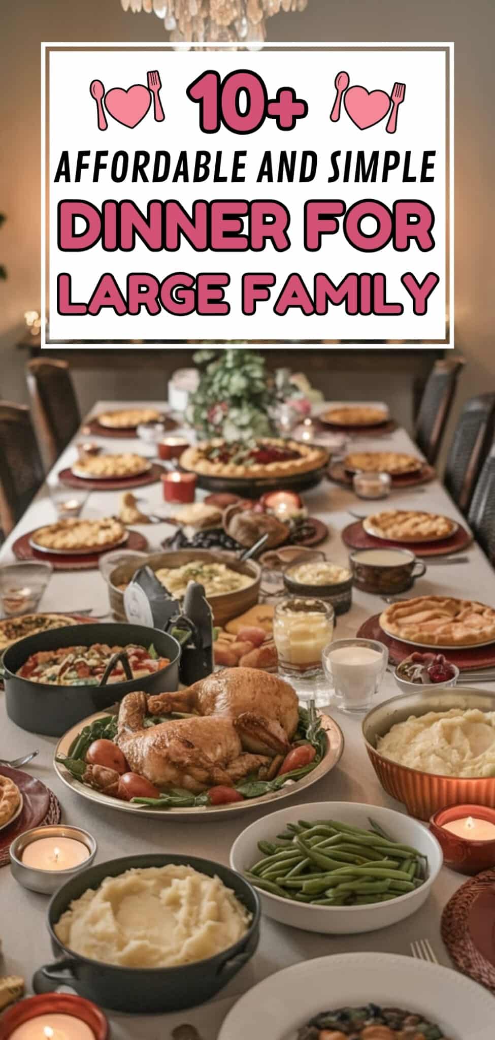 10+ Affordable and Simple Dinner For Large Family - The Mega Mom