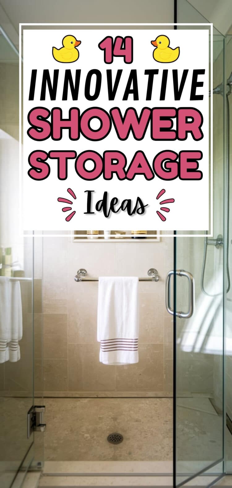 14 Innovative Shower Storage Ideas - The Mega Mom