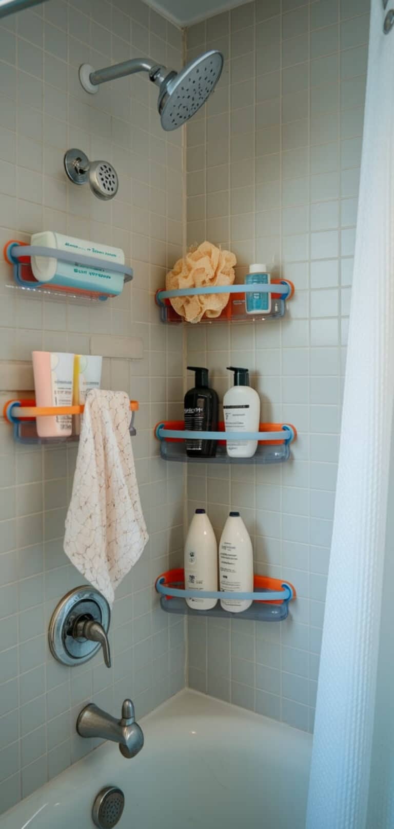 14 Innovative Shower Storage Ideas - The Mega Mom