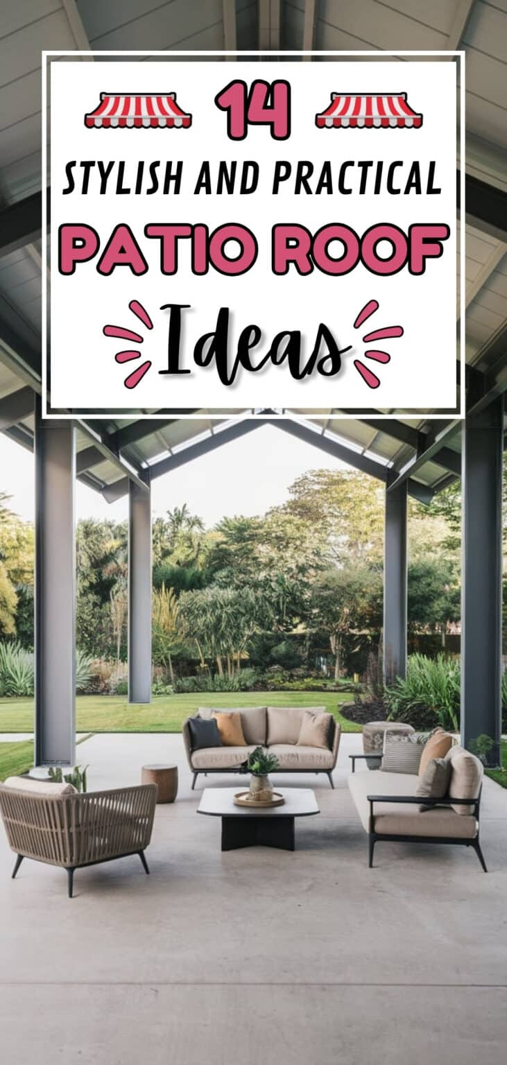 14 Stylish and Practical Patio Roof Ideas - The Mega Mom