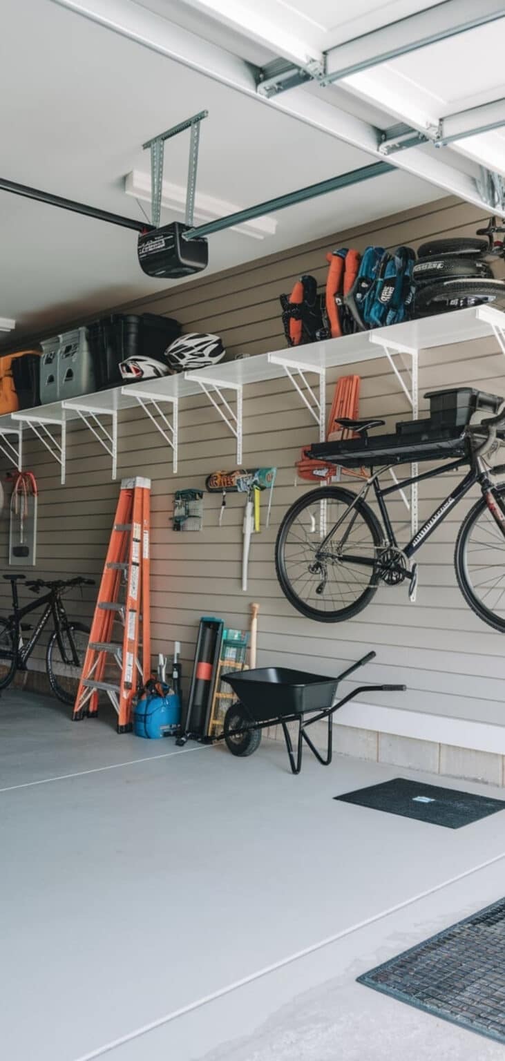 13 Easy Ideas For 2 Car Garage Organization - The Mega Mom
