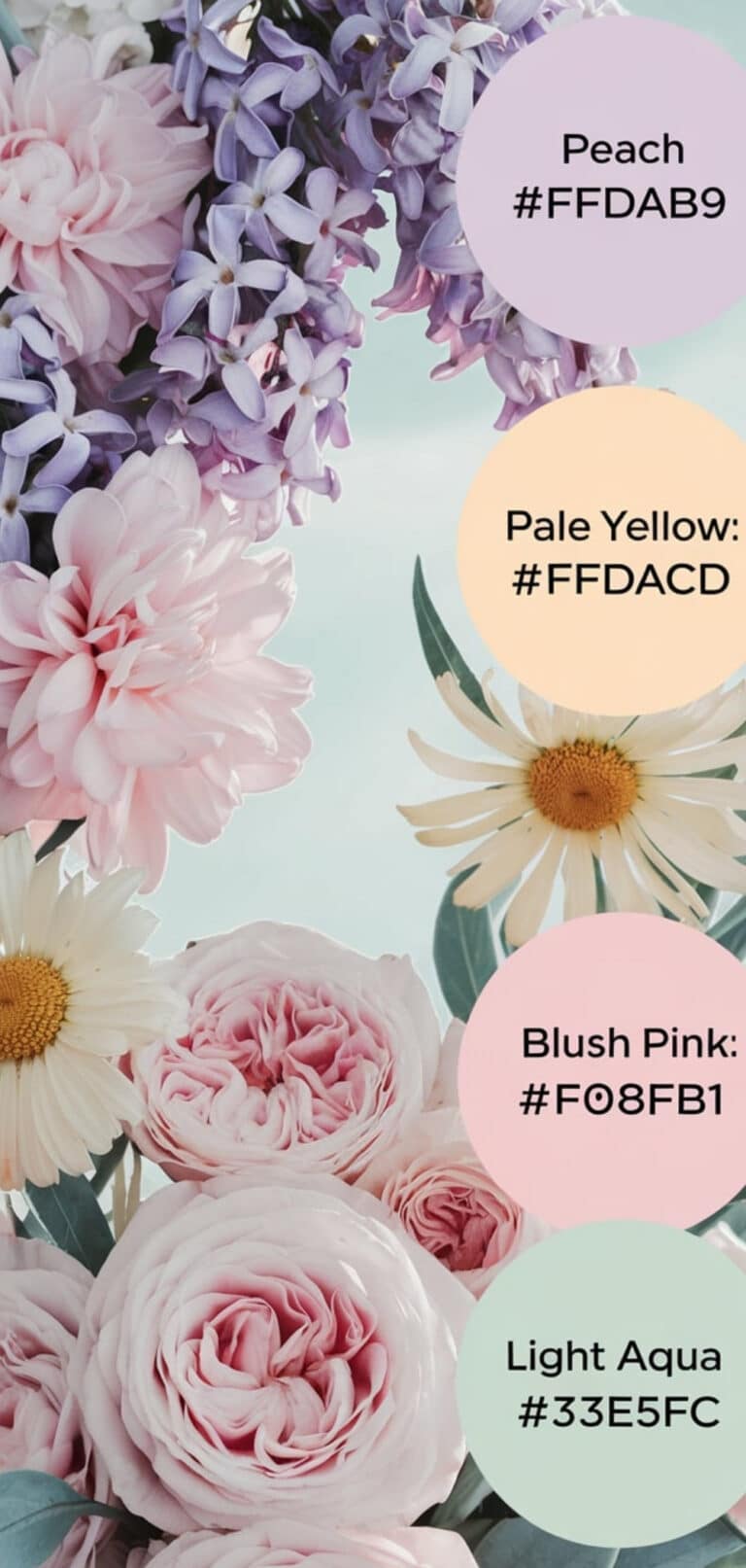 20 Inspiring Spring Color Palette with Hex Codes - The Mega Mom