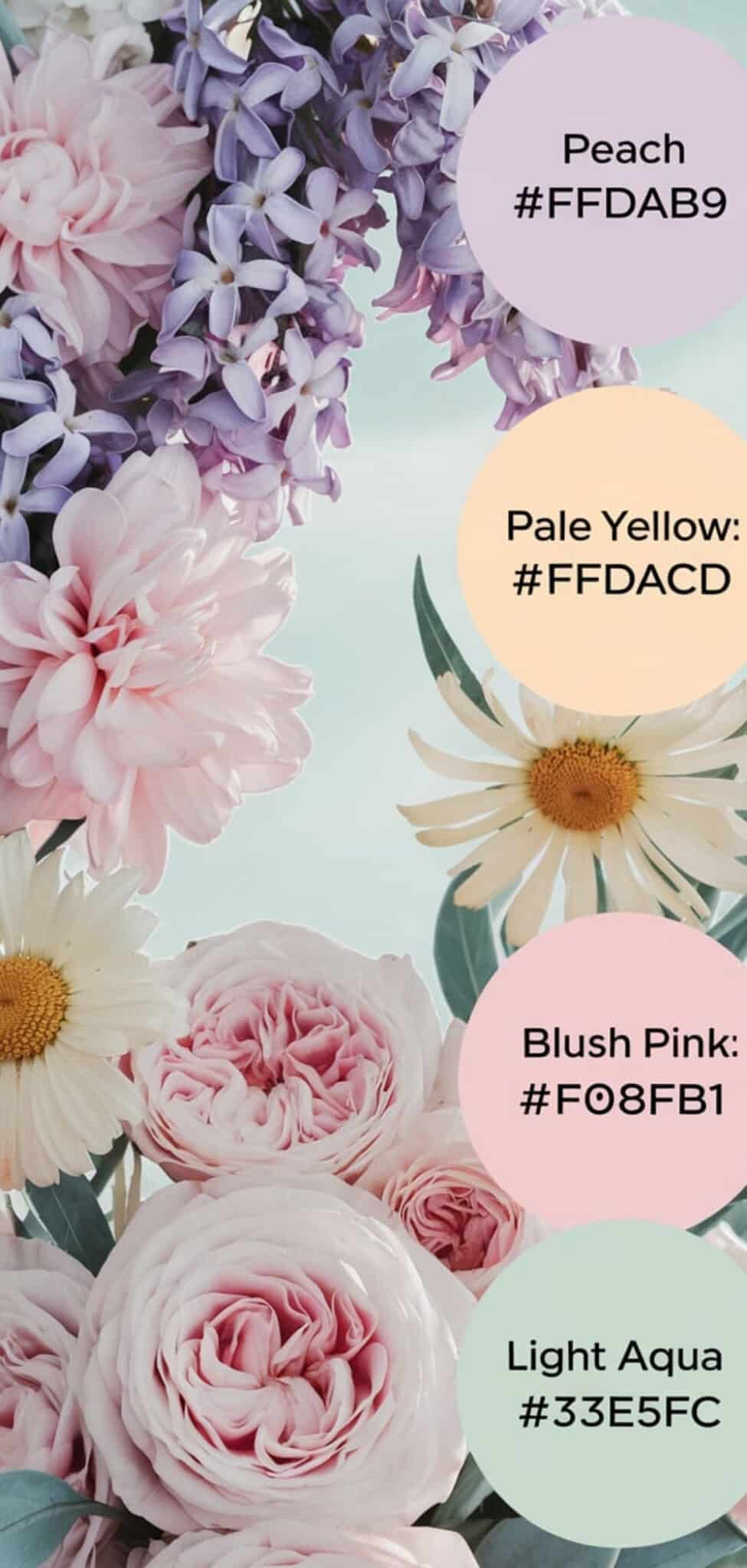 20 Inspiring Spring Color Palette with Hex Codes - The Mega Mom