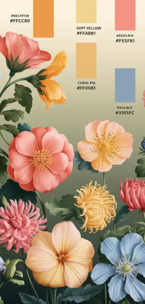 20 Inspiring Spring Color Palette with Hex Codes - The Mega Mom