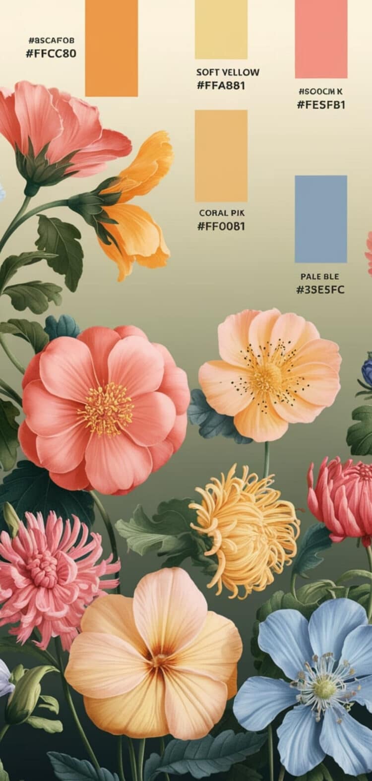 20 Inspiring Spring Color Palette with Hex Codes - The Mega Mom