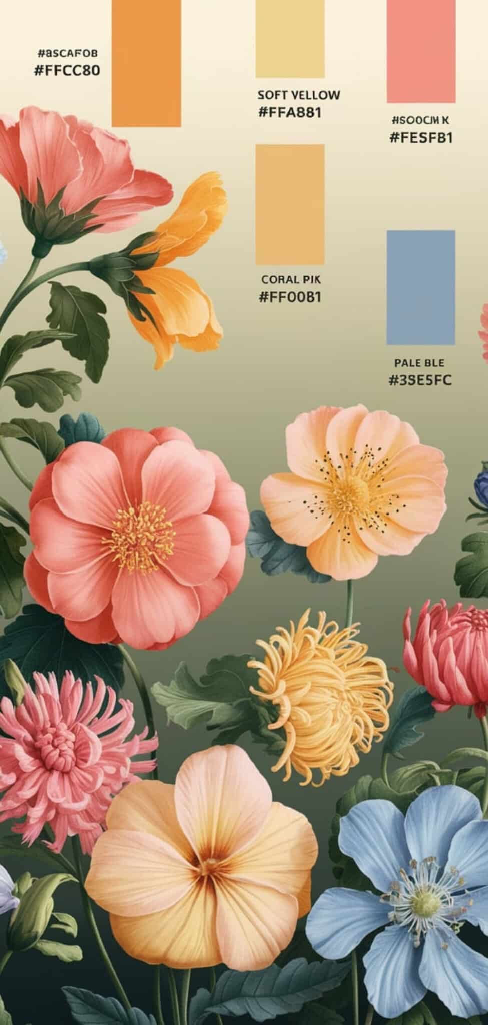20 Inspiring Spring Color Palette with Hex Codes - The Mega Mom
