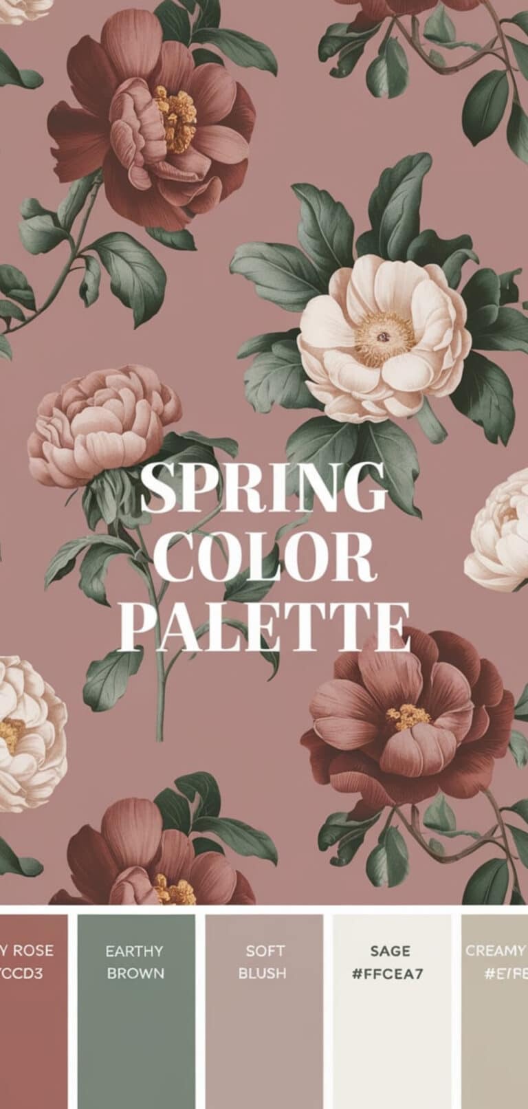 20 Inspiring Spring Color Palette with Hex Codes - The Mega Mom