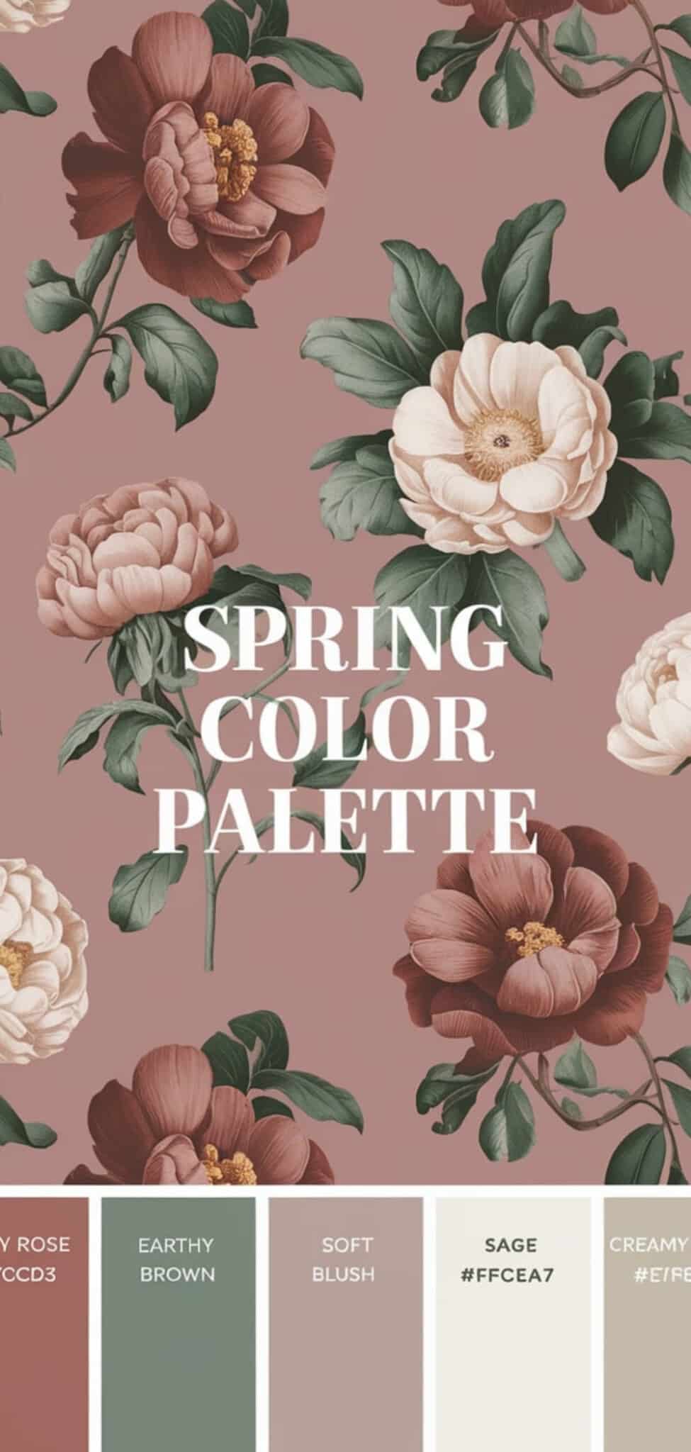 20 Inspiring Spring Color Palette with Hex Codes - The Mega Mom