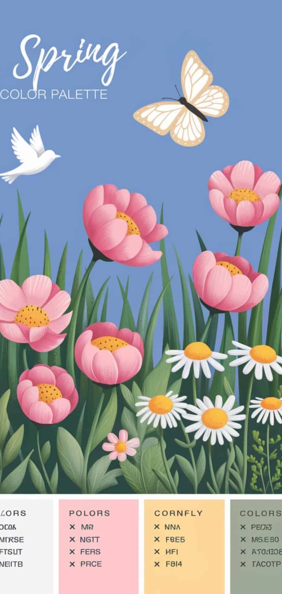 20 Inspiring Spring Color Palette with Hex Codes - The Mega Mom