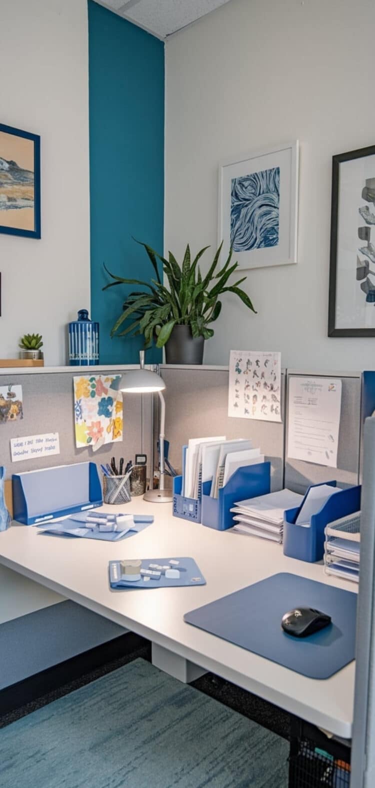 16 Creative Cozy Cubicle Inspiration Ideas - The Mega Mom