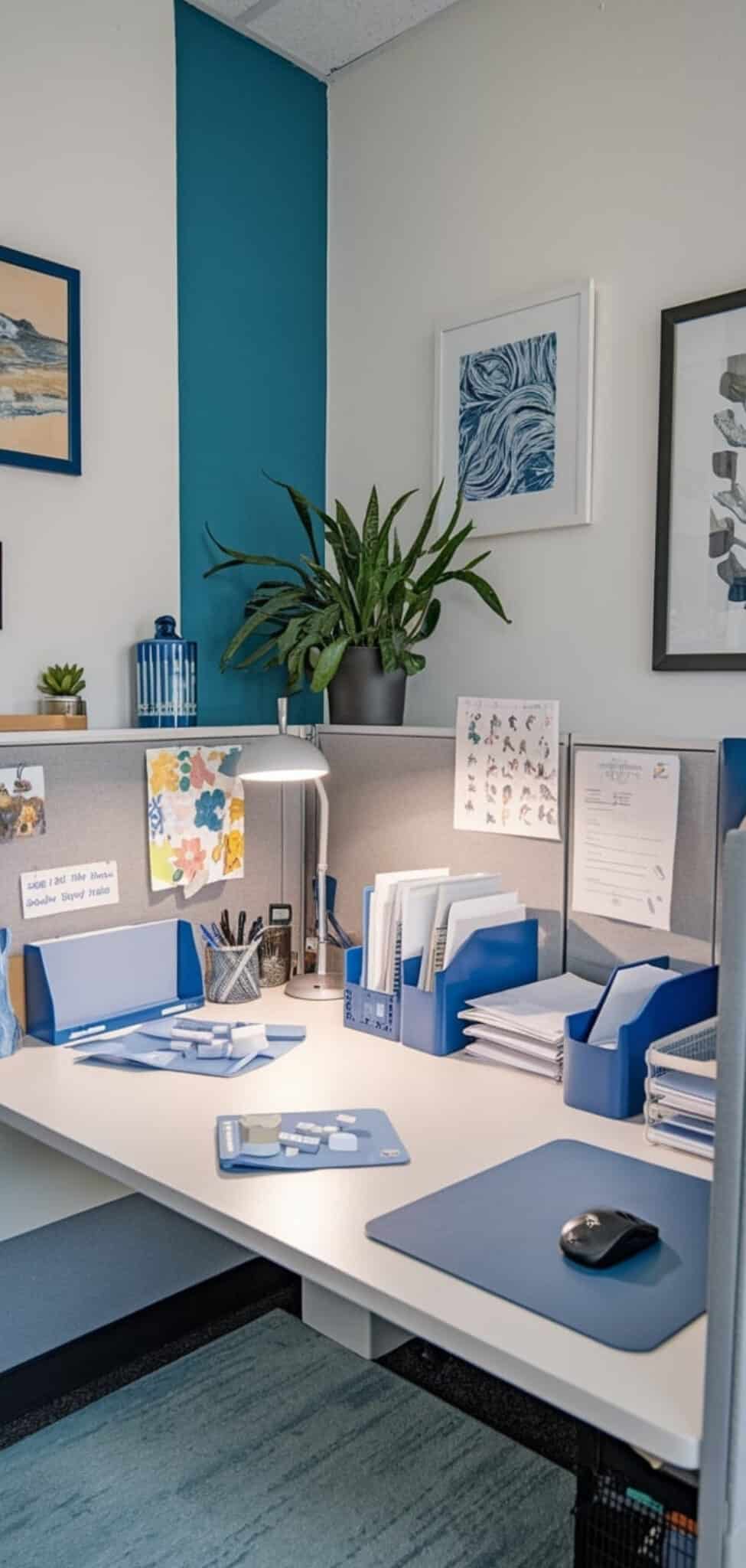 16 Creative Cozy Cubicle Inspiration Ideas - The Mega Mom