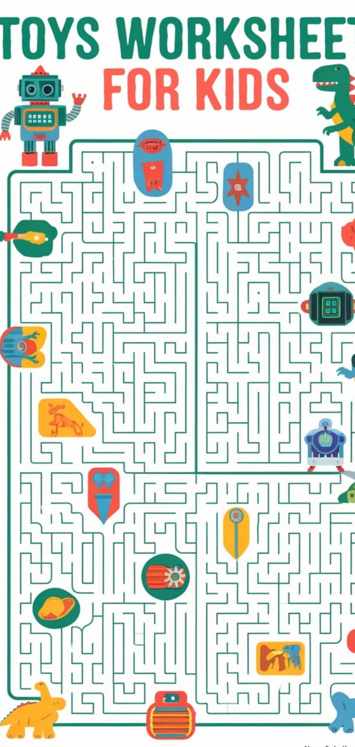 10+ Easy & Engaging Toys Worksheets For Kids - The Mega Mom