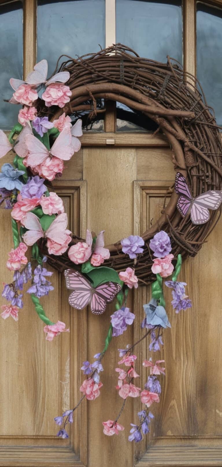12+ Cheerful and Creative Spring Wreath Ideas - The Mega Mom