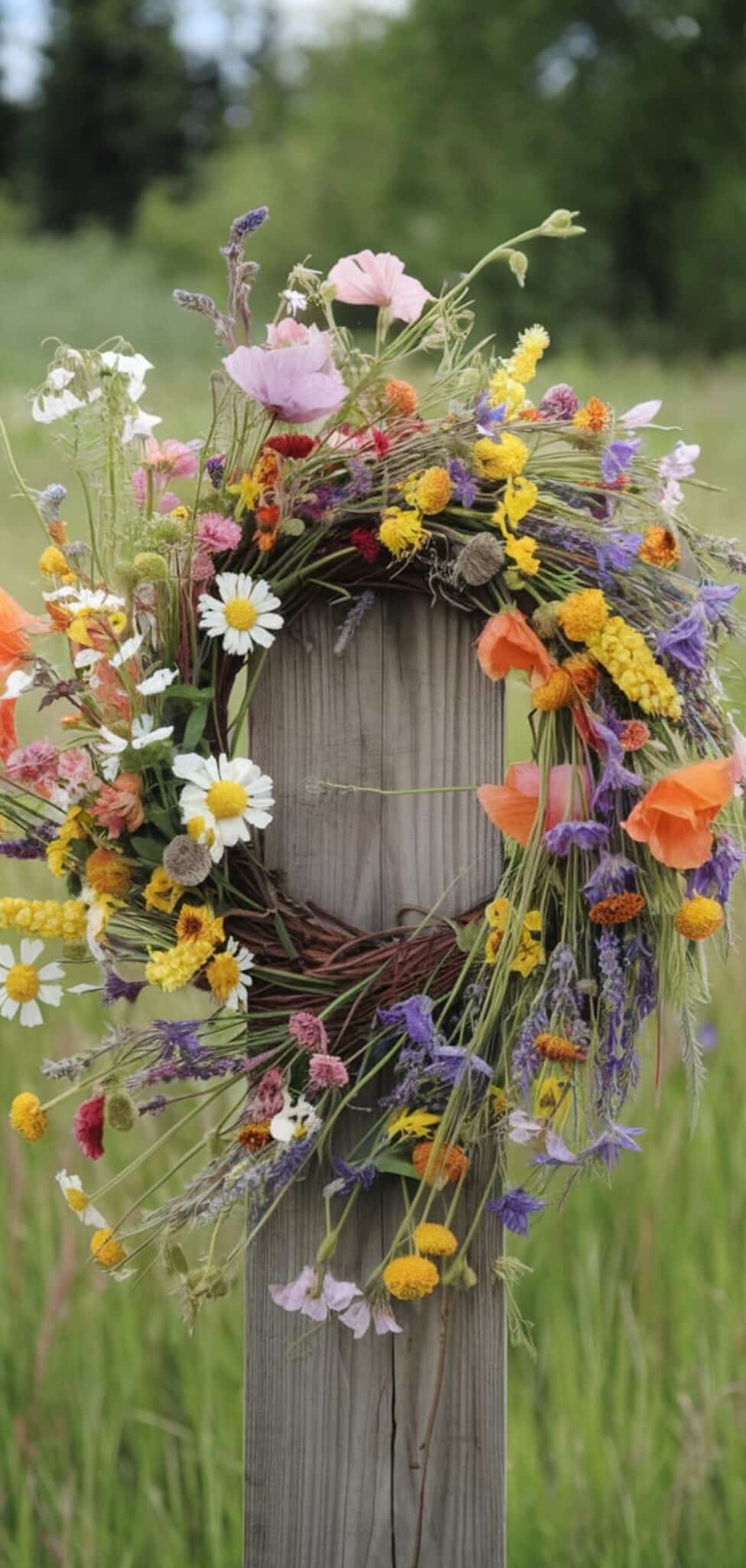 12+ Cheerful and Creative Spring Wreath Ideas - The Mega Mom