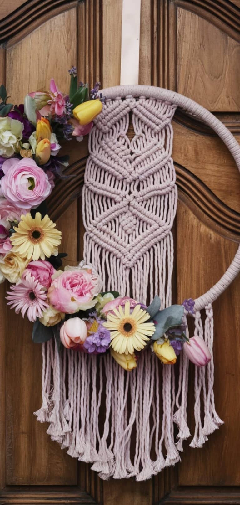 12+ Cheerful and Creative Spring Wreath Ideas - The Mega Mom