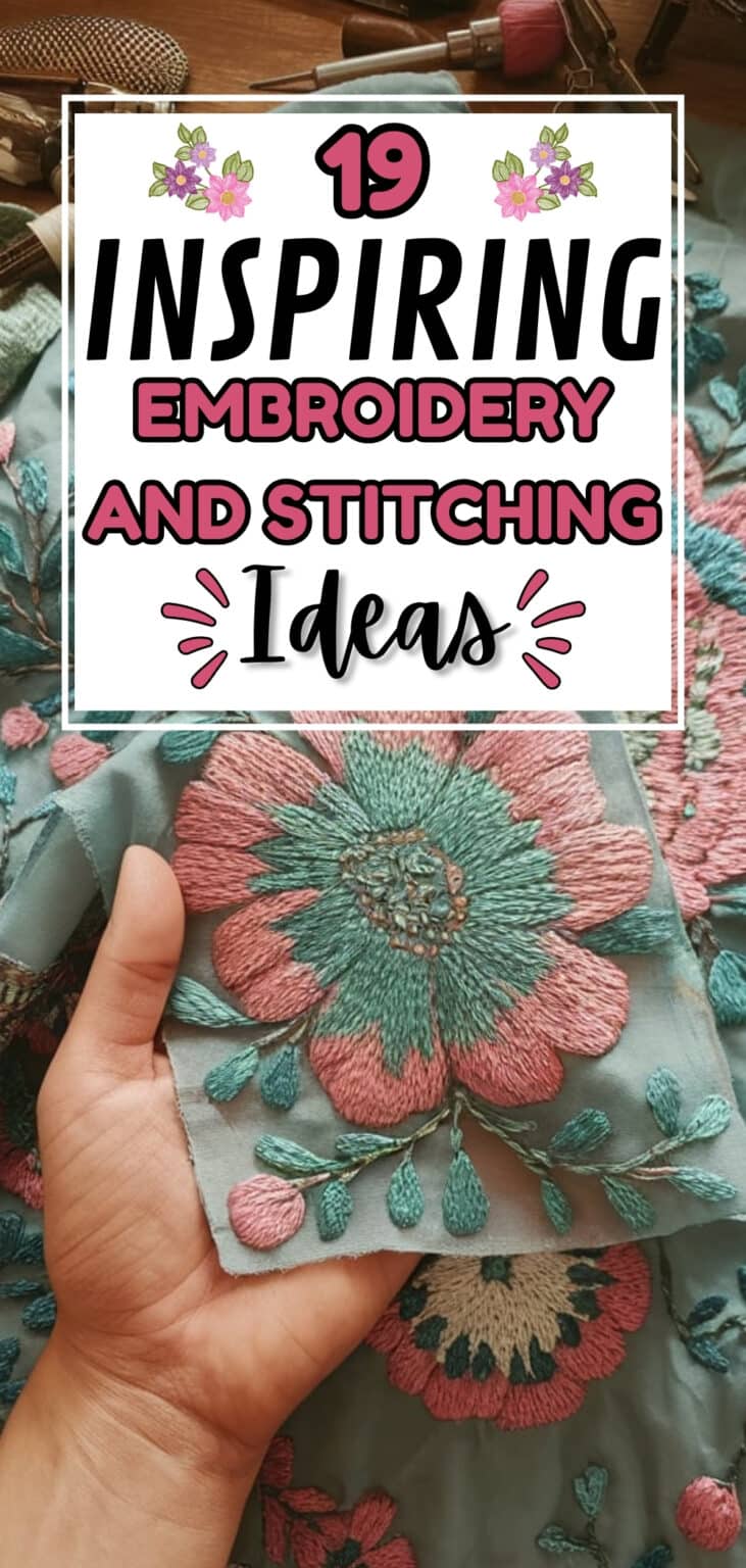 19 Inspiring Embroidery and Stitching Ideas - The Mega Mom