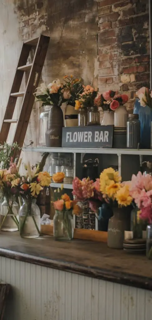 10+ Easy Flower Bar Ideas - The Mega Mom