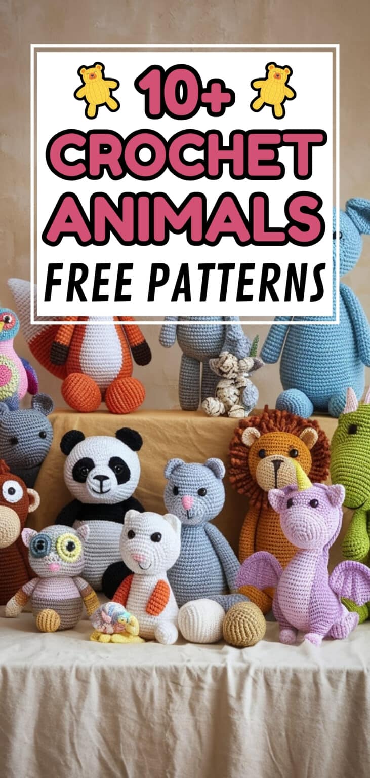 10+ Crochet Animals Free Patterns - The Mega Mom