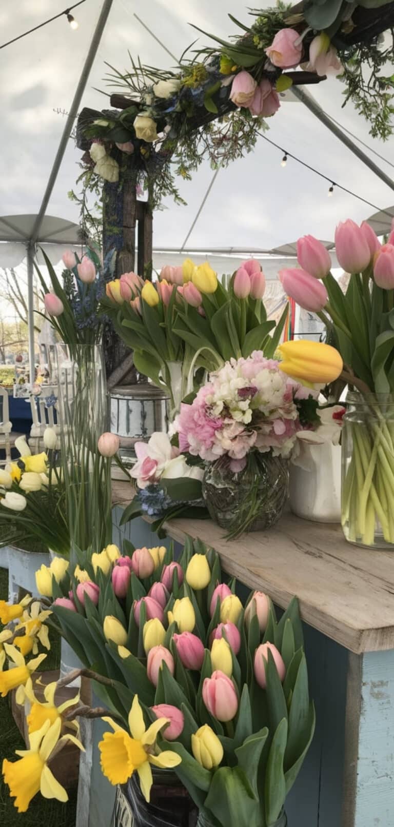 10+ Easy Flower Bar Ideas - The Mega Mom