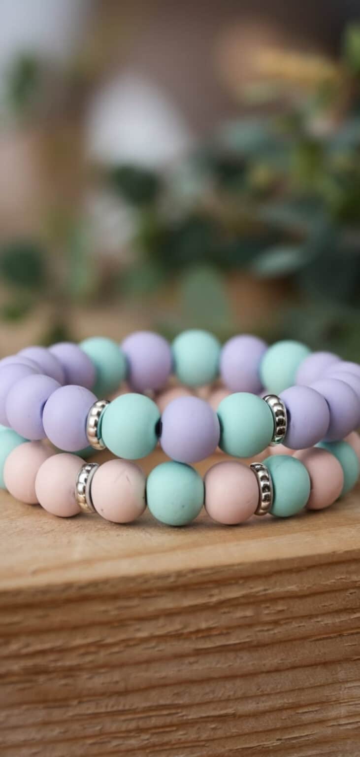 15 Creative Clay Bead Bracelet Ideas - The Mega Mom