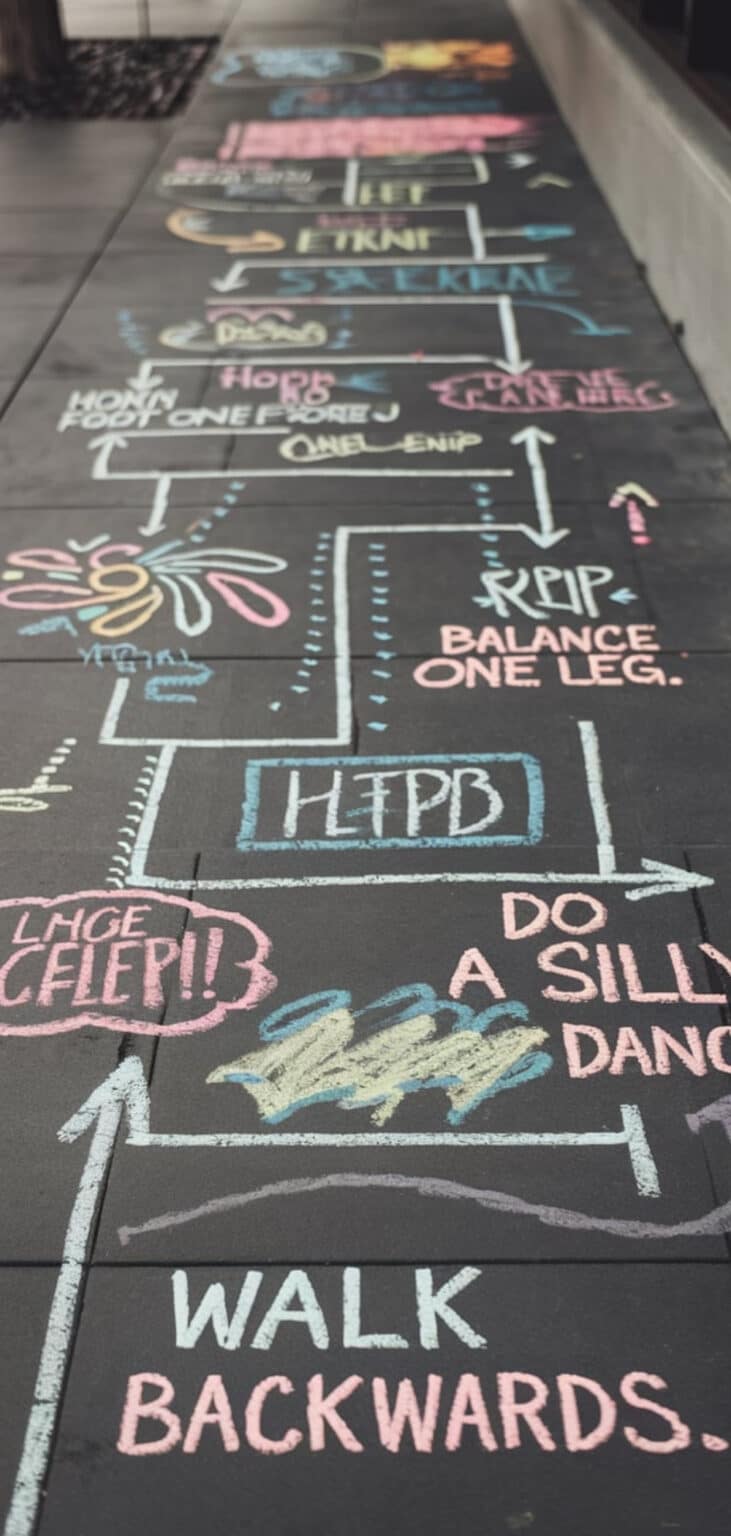 17 Exciting Chalk Obstacle Course For Kids - The Mega Mom