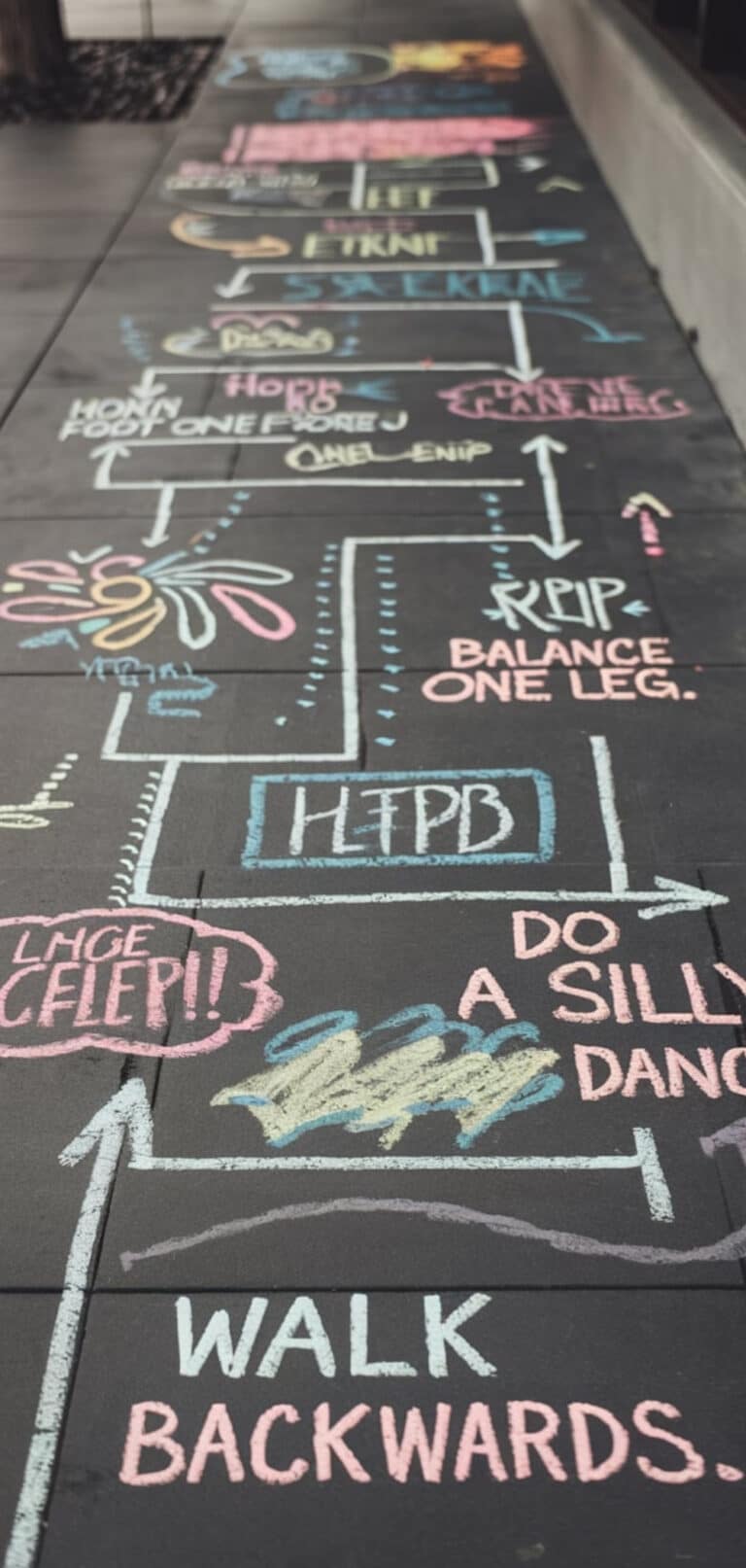 17 Exciting Chalk Obstacle Course For Kids - The Mega Mom