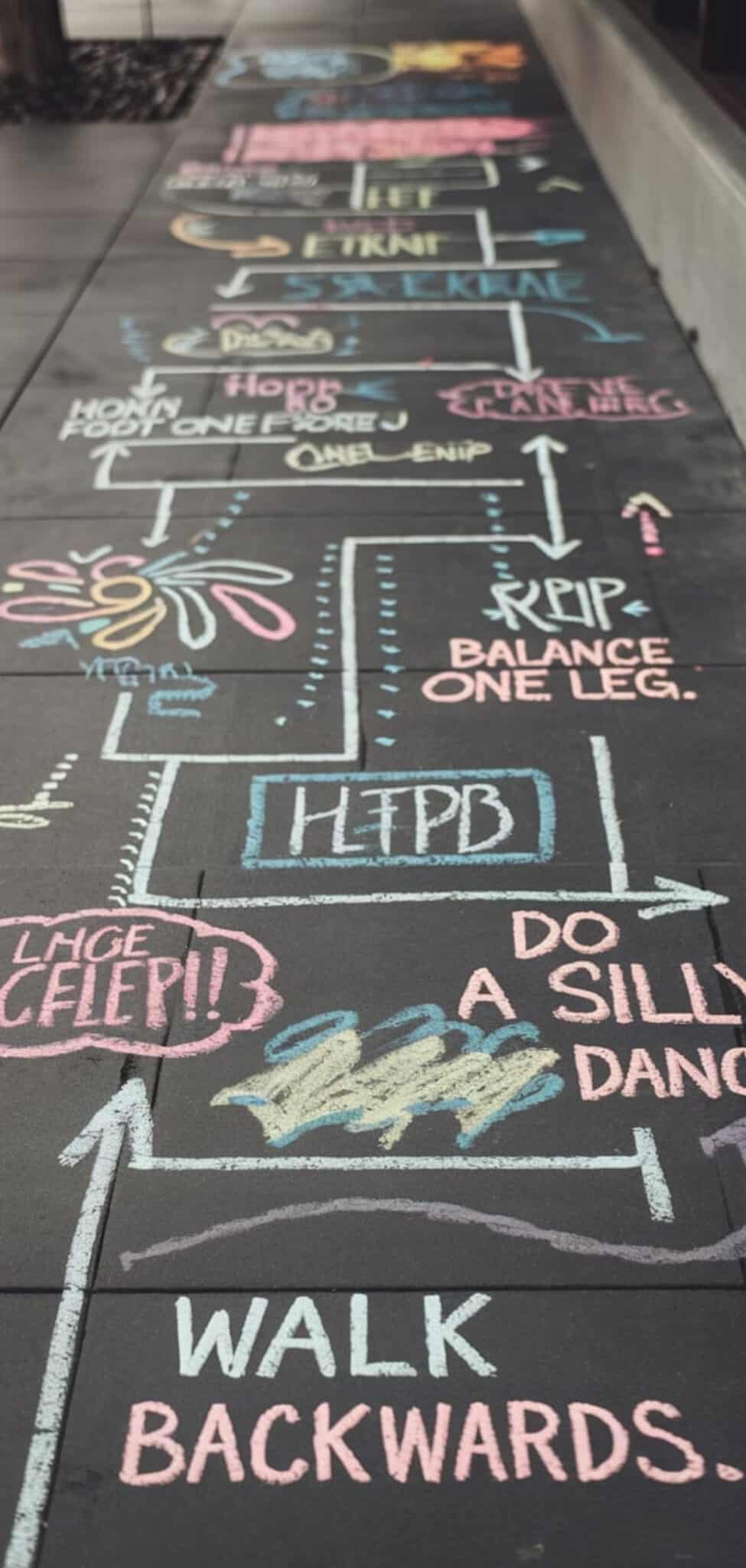 17 Exciting Chalk Obstacle Course For Kids - The Mega Mom