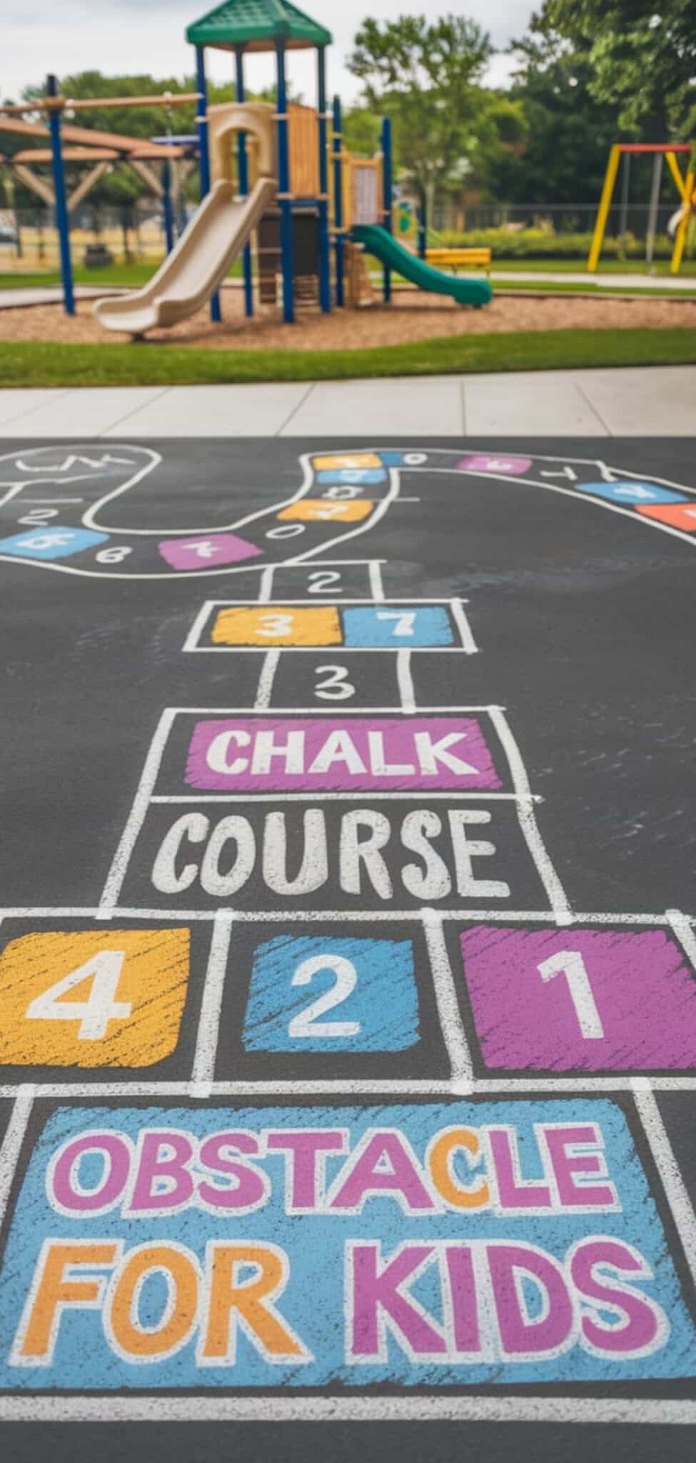 17 Exciting Chalk Obstacle Course For Kids - The Mega Mom