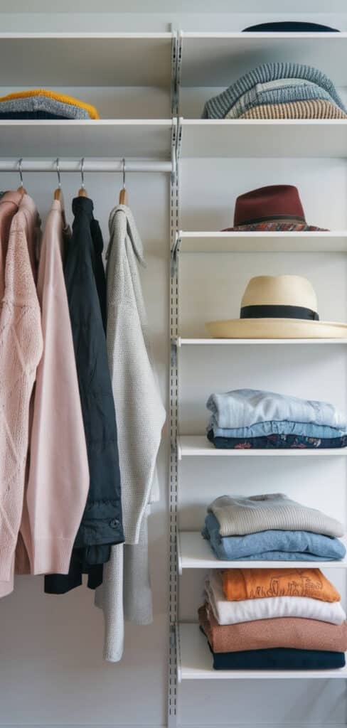 20+ Genius Clothing Shelf Organization Ideas - The Mega Mom