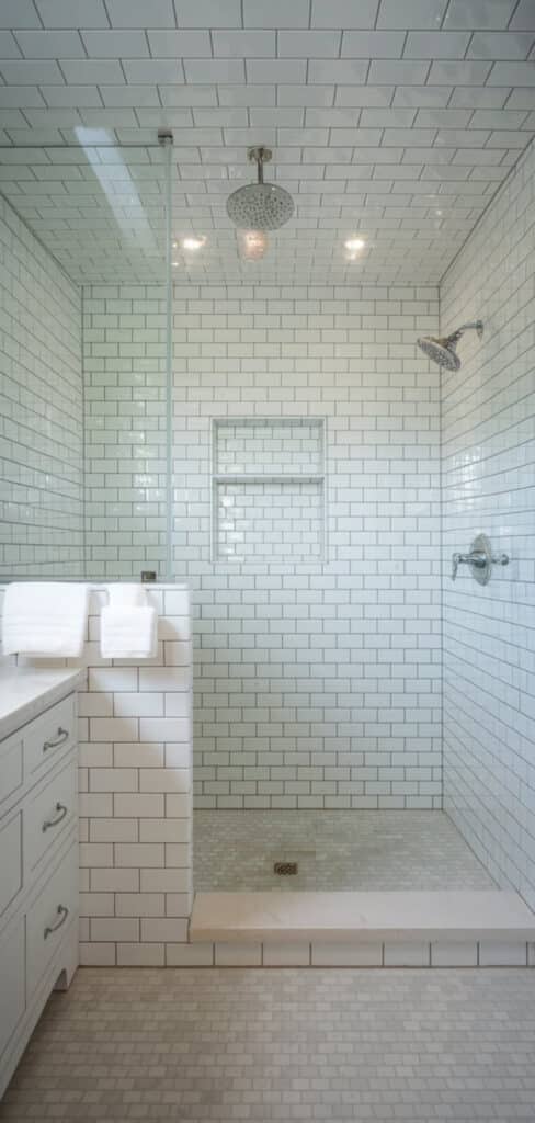 15+ Innovative Tile Shower Ceiling Ideas - The Mega Mom