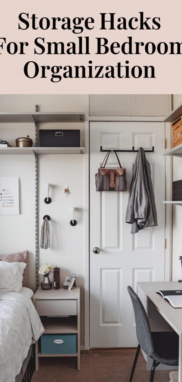 13 Expert Storage Hacks for Small Bedroom Organization - The Mega Mom