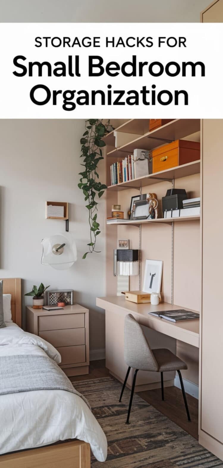 13 Expert Storage Hacks for Small Bedroom Organization - The Mega Mom
