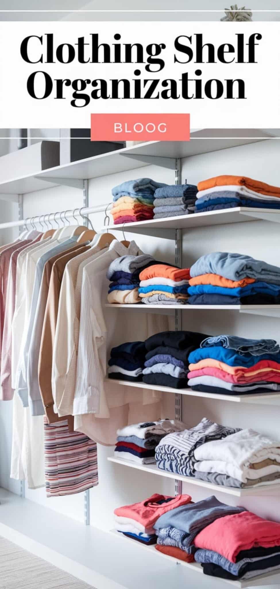 20+ Genius Clothing Shelf Organization Ideas - The Mega Mom