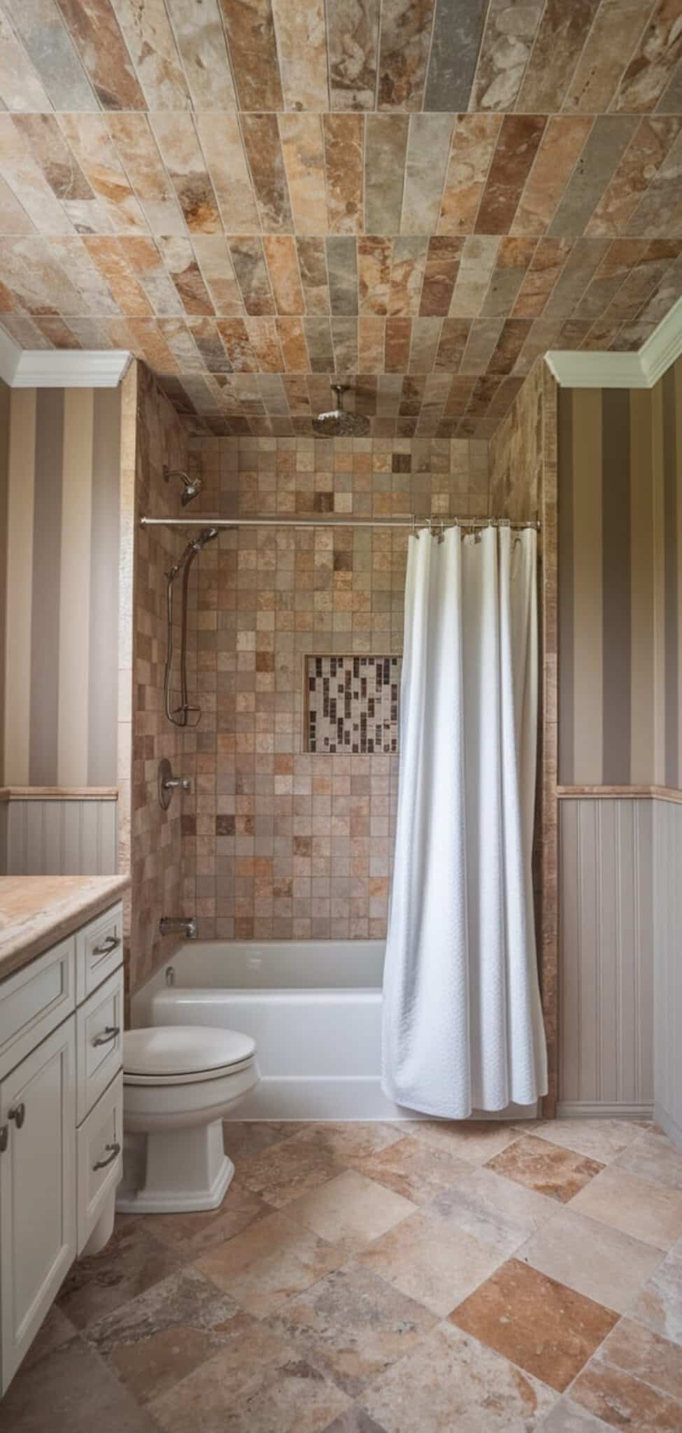 15+ Innovative Tile Shower Ceiling Ideas - The Mega Mom