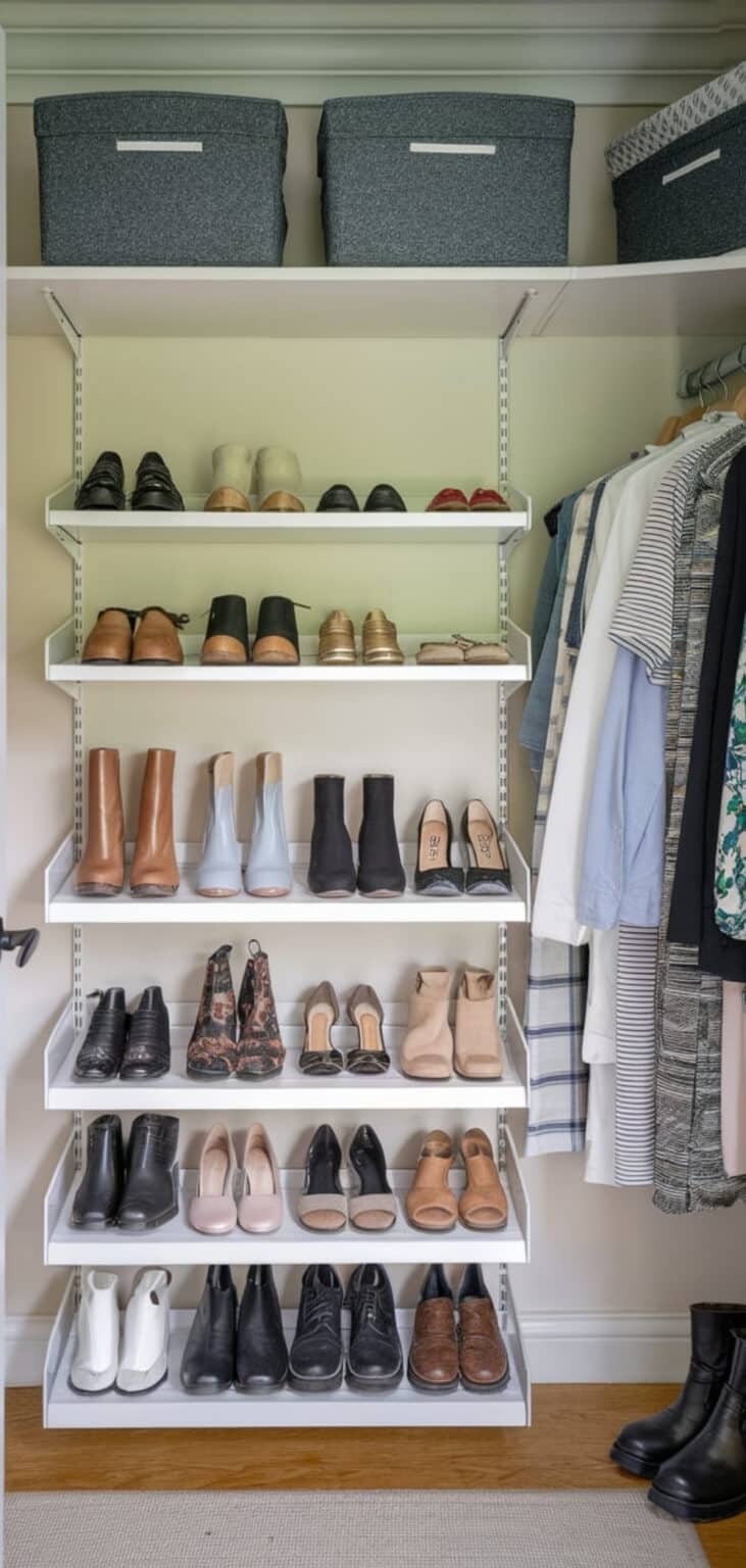 20+ Genius Clothing Shelf Organization Ideas - The Mega Mom