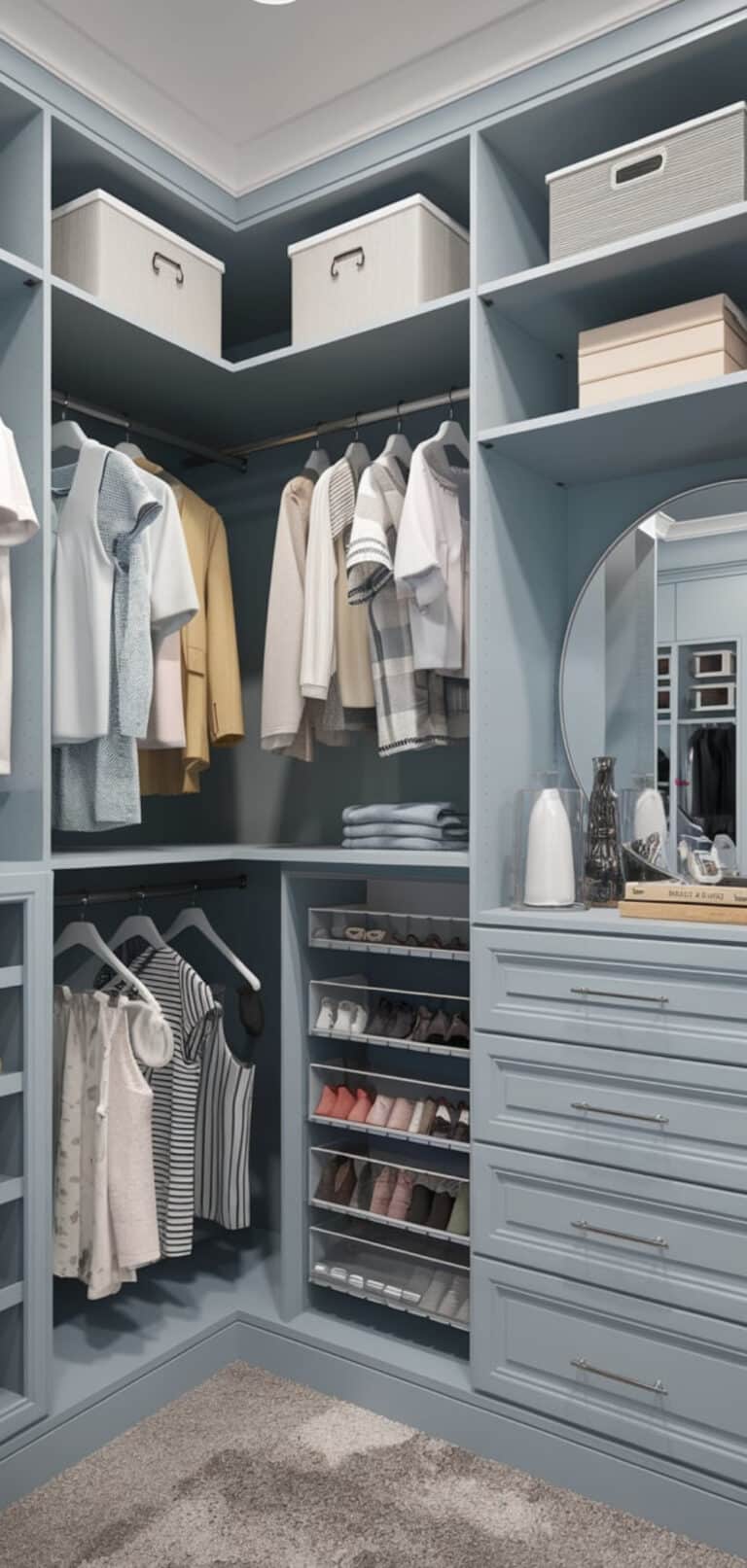 13 Innovative Walking Closet Organization Ideas - The Mega Mom