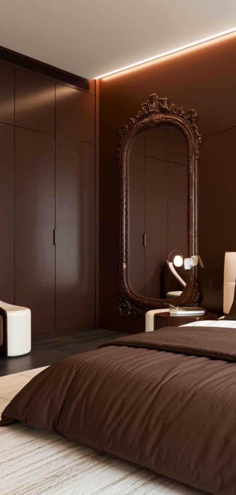 15 Inspiring Brown Bedroom Ideas - The Mega Mom