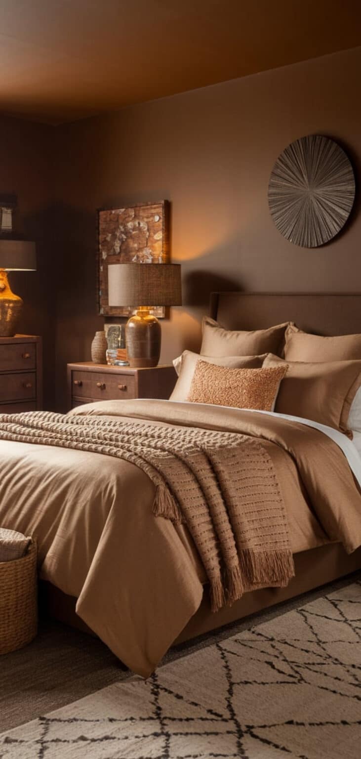 15 Inspiring Brown Bedroom Ideas - The Mega Mom