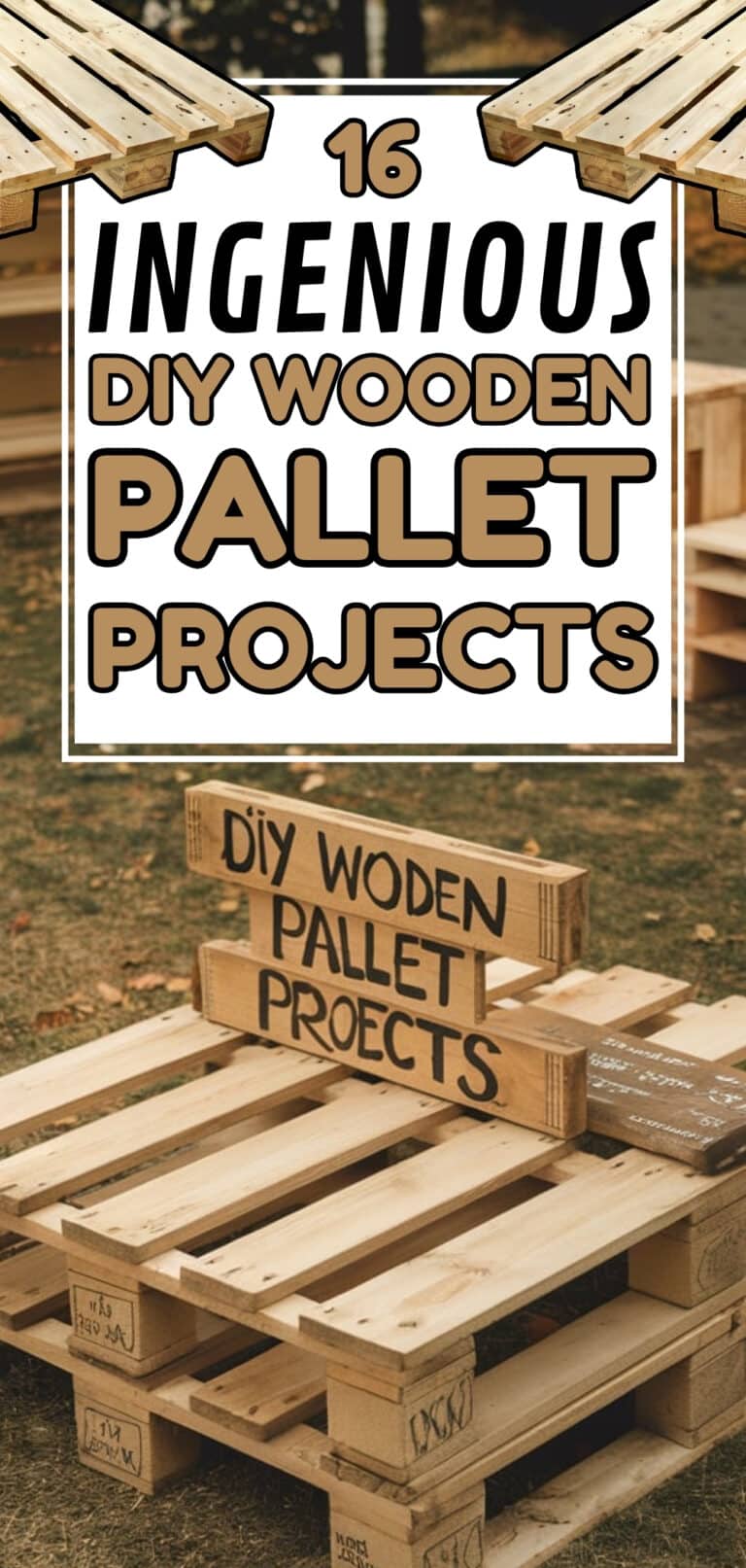 16 Ingenious DIY Wooden Pallet Projects - The Mega Mom
