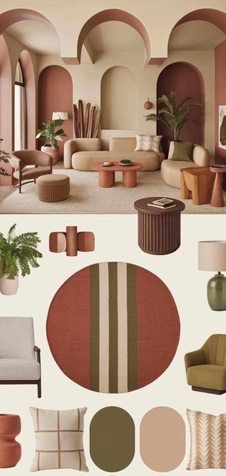 12+ Chic Minimalist Earthy Spring Living Room Decor Ideas - The Mega Mom