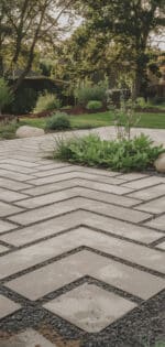 11 Stunning Concrete Paver Front Yard Ideas - The Mega Mom