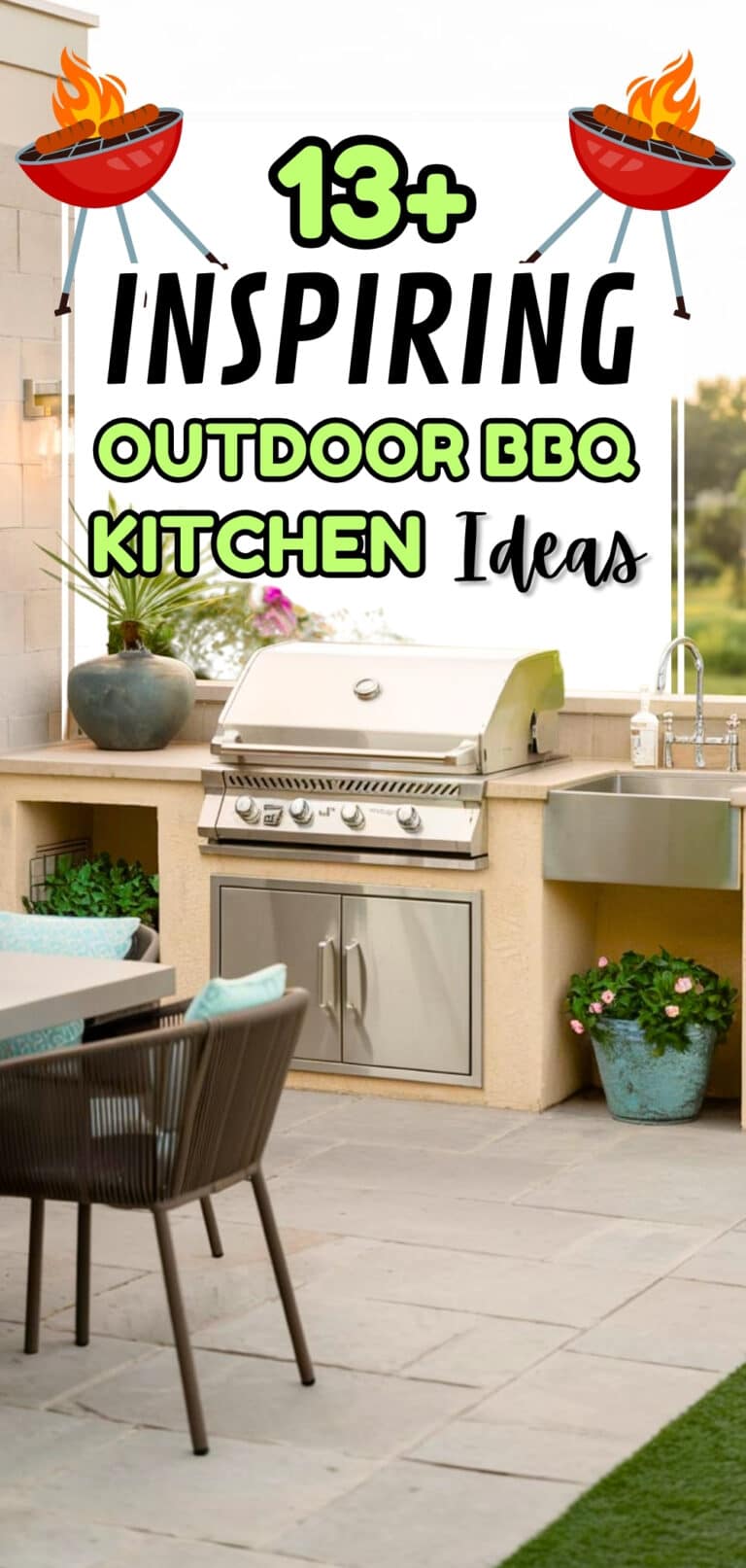13+ Inspiring Outdoor BBQ Kitchen Ideas - The Mega Mom