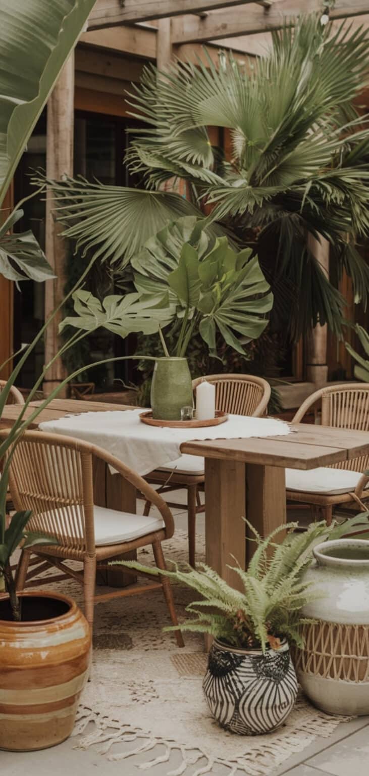 20 Stunning Tropical Bohemian Patio Ideas - The Mega Mom