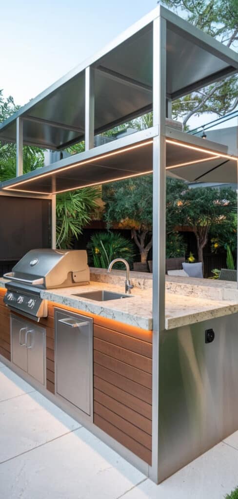 13+ Inspiring Outdoor BBQ Kitchen Ideas - The Mega Mom