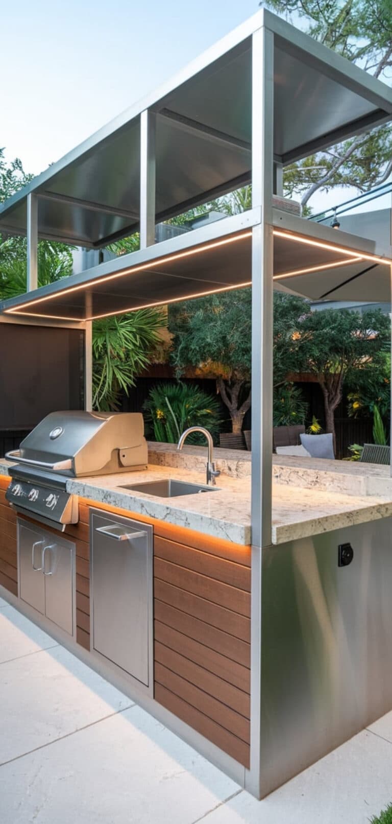 13+ Inspiring Outdoor BBQ Kitchen Ideas - The Mega Mom