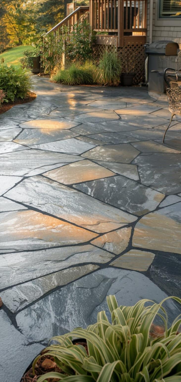16+ Beautiful Stamped Concrete Patio Ideas - The Mega Mom