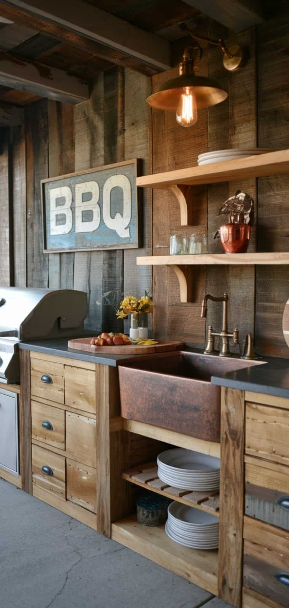 13+ Inspiring Outdoor BBQ Kitchen Ideas - The Mega Mom