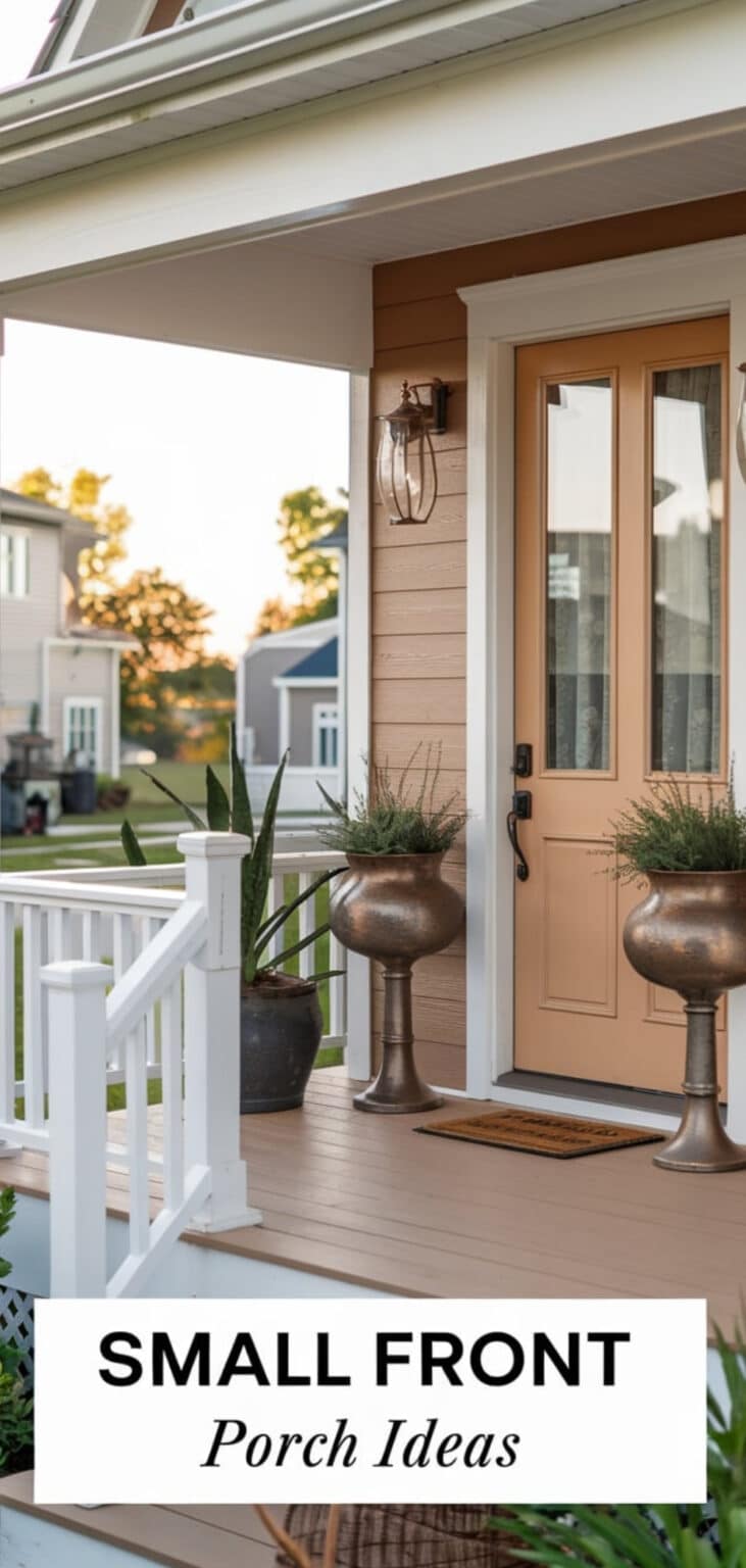 19 Awesome Modern Small Front Porch Ideas - The Mega Mom