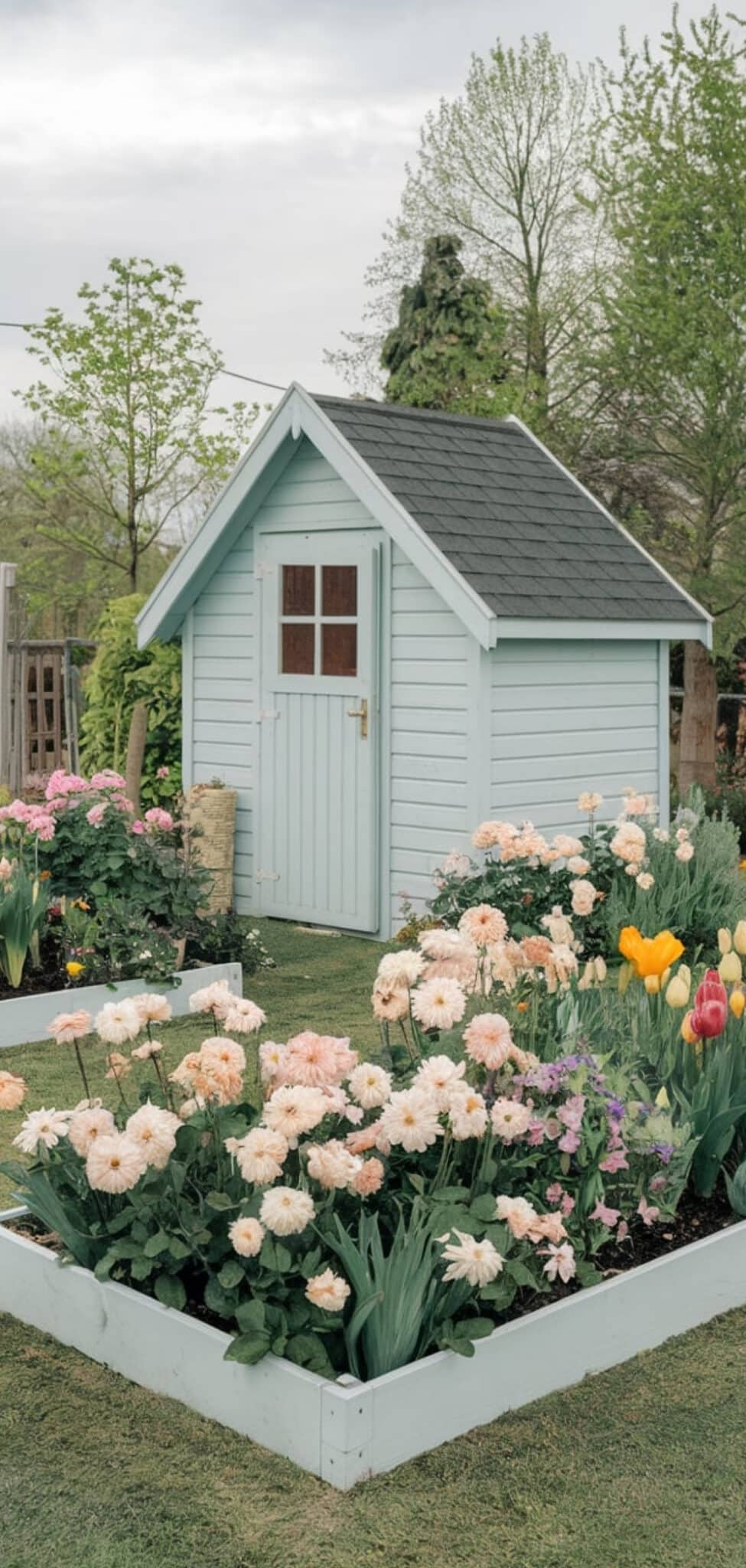 17 Beautiful Garden Shed Landscaping Ideas - The Mega Mom